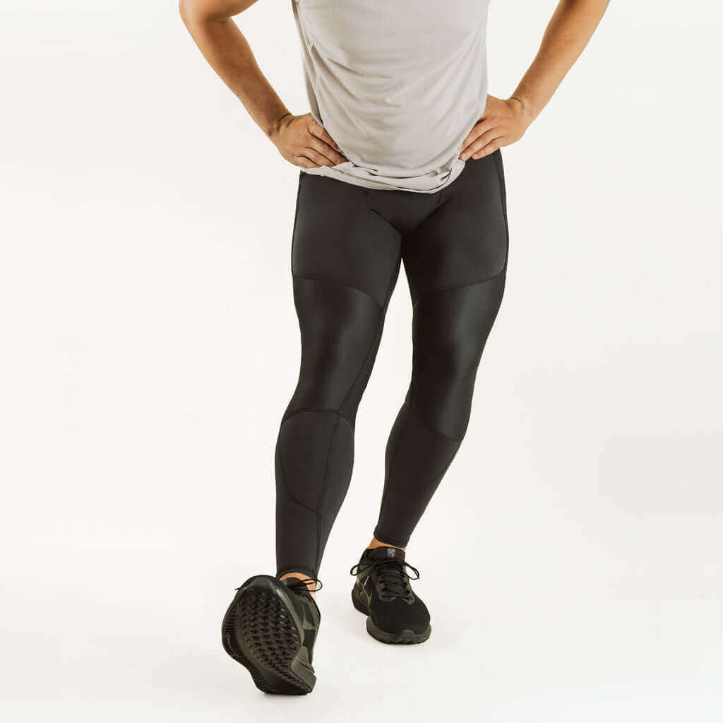 Men's KX2 Full Length Knee Compression Pants w/ Knee Support